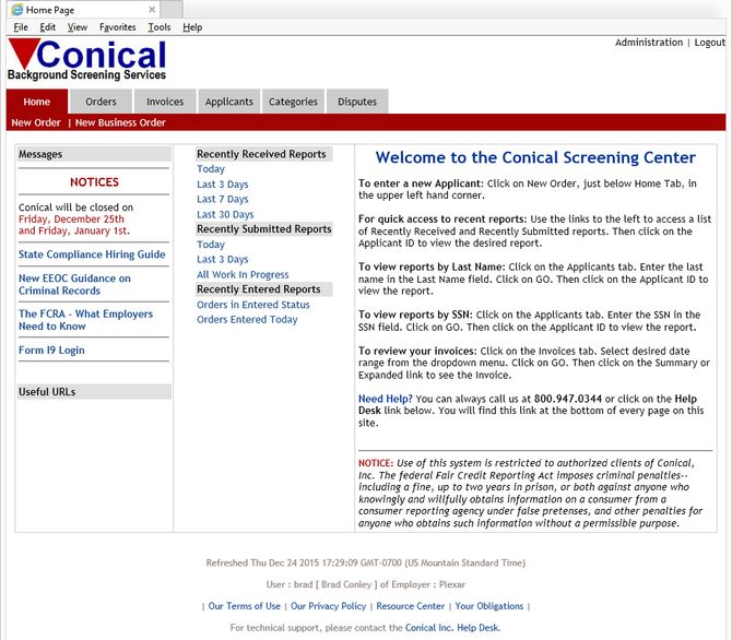 BackChecked - Background Screening Platforms - Applicant Order Entry
